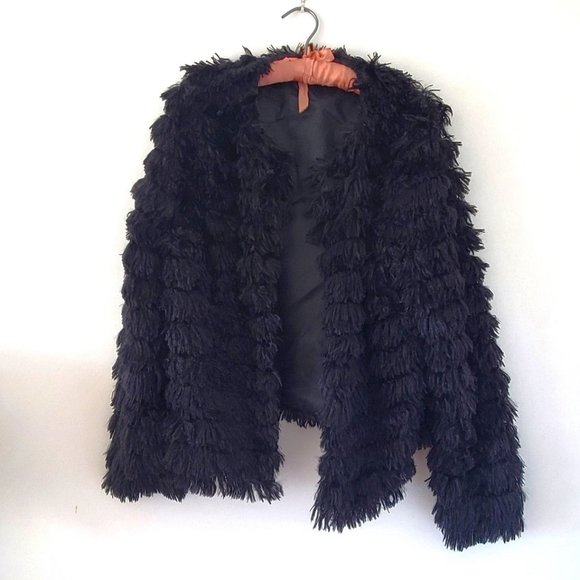 Good Fortune | Jackets & Coats | Womans Shaggy Jacket Faux Fur Coat ...